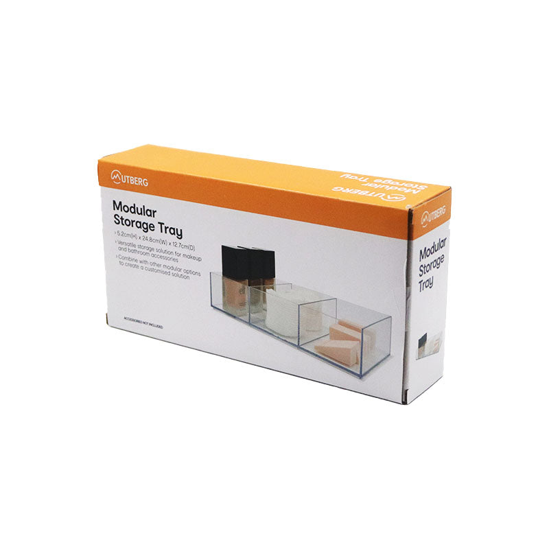 MUTBERG Beauty Holder PET Small 24.8x12.7x5.2cm, Tall 24.7x8.5x12.1cm ...