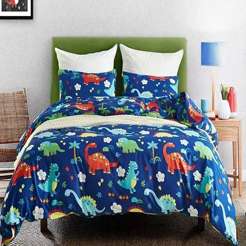 MUTBERG Dino Adventures Quilt Cover Set 85GSM Double Bed/Single Bed ...