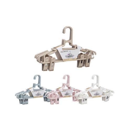 MUTBERG 3 Pack Kids Plastic Hangers PP RANDOM 3 Colours Assortment Pur ...