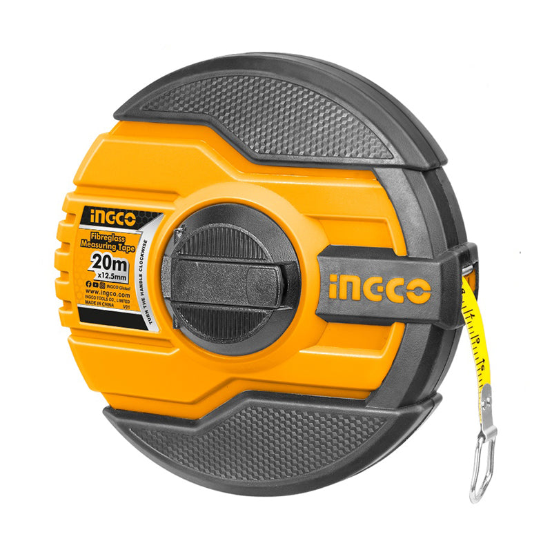 INGCO HFMT8320 Tape Measure Fibreglass 20MX12.5Mm Metric & Imperial ...