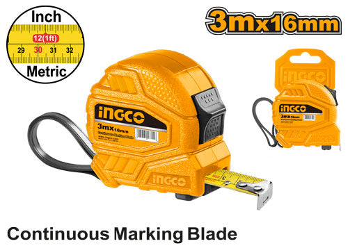INGCO HSMT26316 Tape Measure Steel 3Mx16Mm– Maxrite