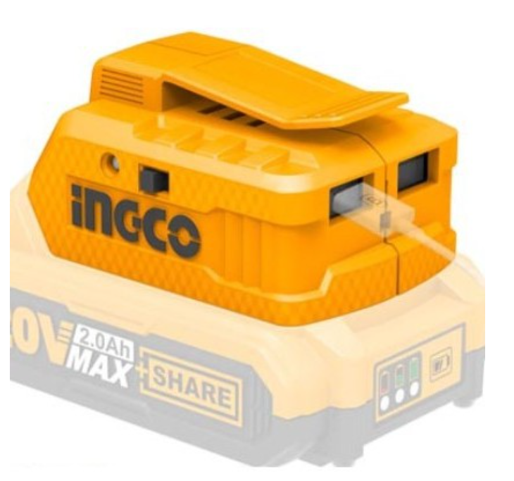 INGCO-CUCLI2001-Li-Ion-Cordless-USB-A-Charger-20V– Maxrite