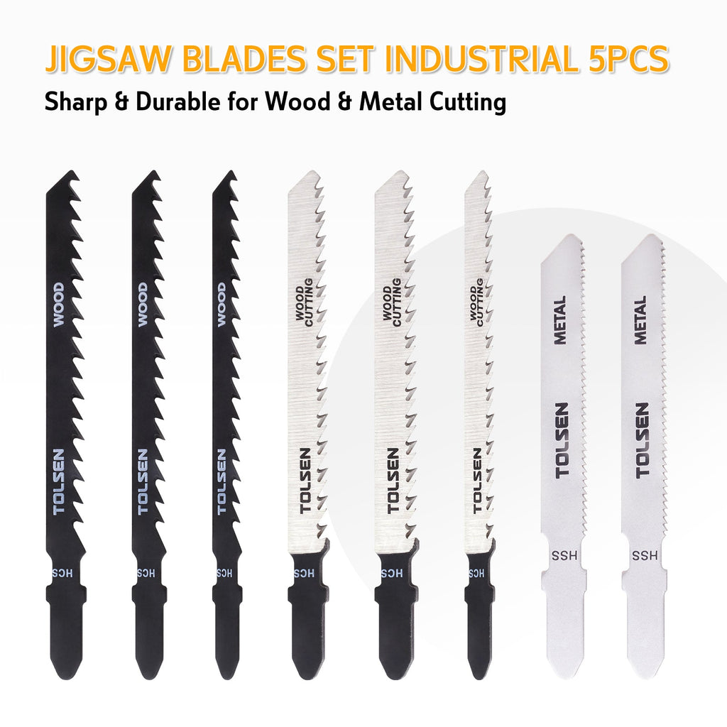 TOLSEN Jigsaw Blade HCS For Wood/Metal Multiple Sizes– Maxrite