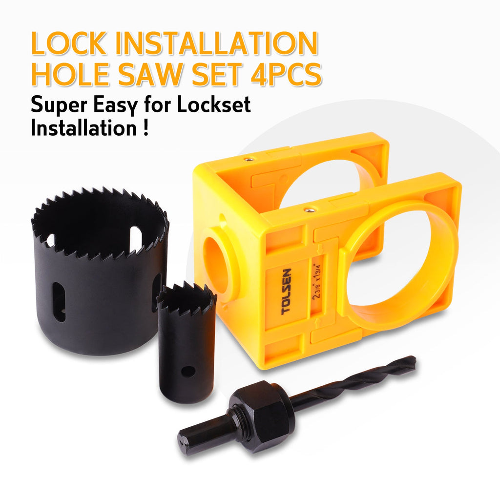 TOLSEN TS75863 Lock Installation Hole Saw Set 4PCS– Maxrite