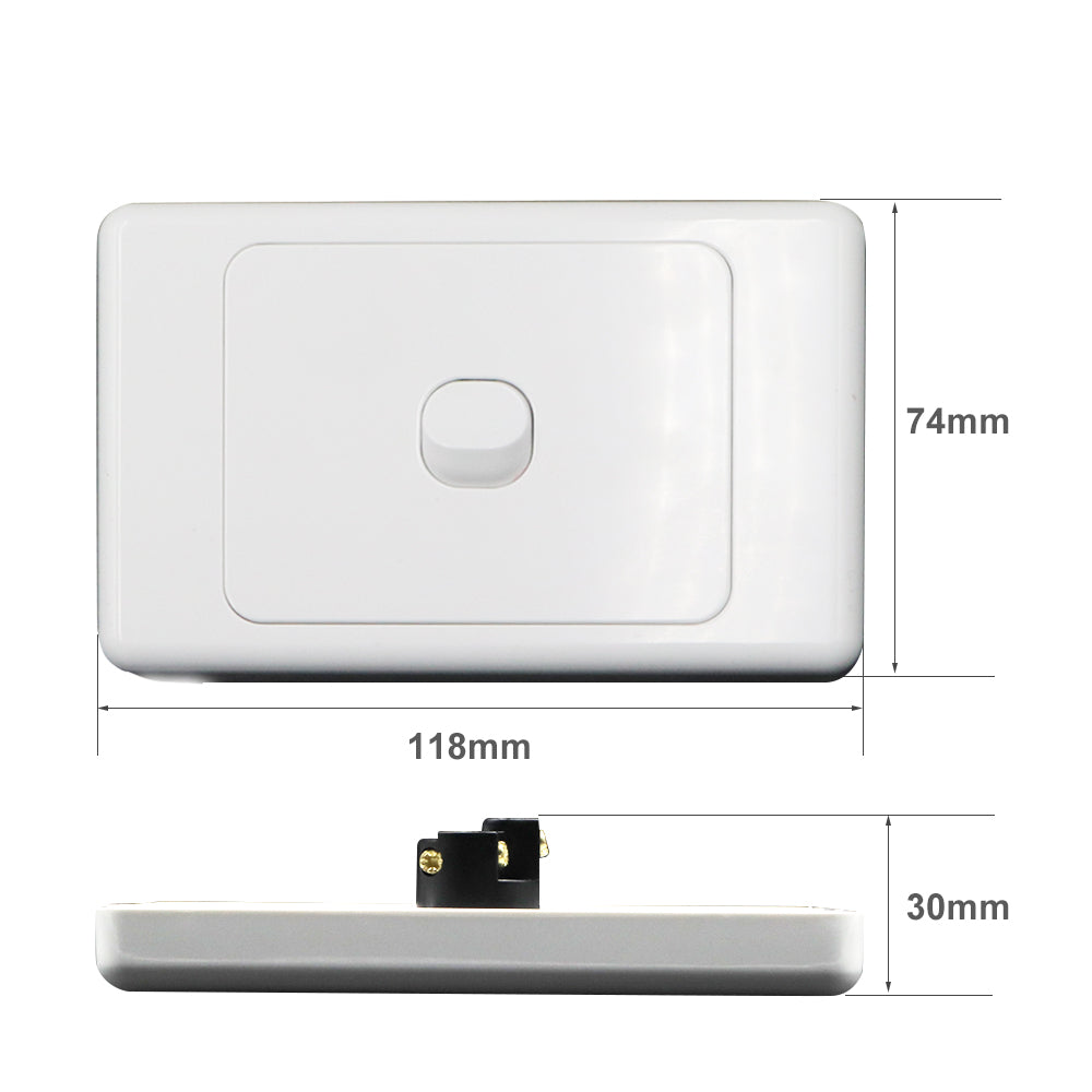 IGOTO Light Switch 2 Way 1 Gang 2 Gang 3 Gang 4 Gang 5 Gang 6 Gang Ver ...