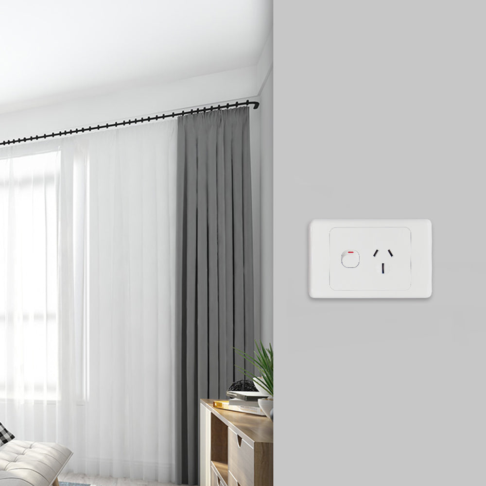 IGOTO AS335 Flat Wall Switch Single Power Point 15A– Maxrite