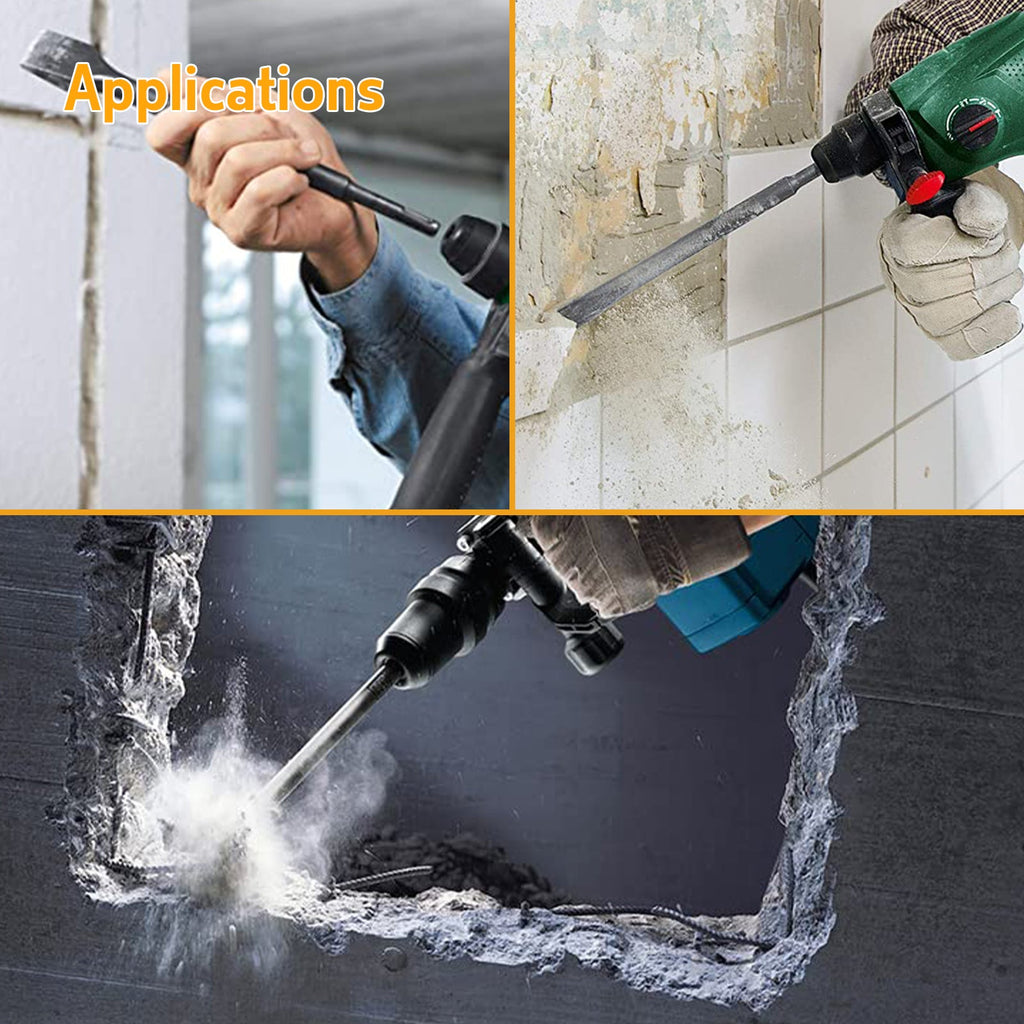 TOLSEN Hammer Drill Chisel Bits Multiple Styles– Maxrite