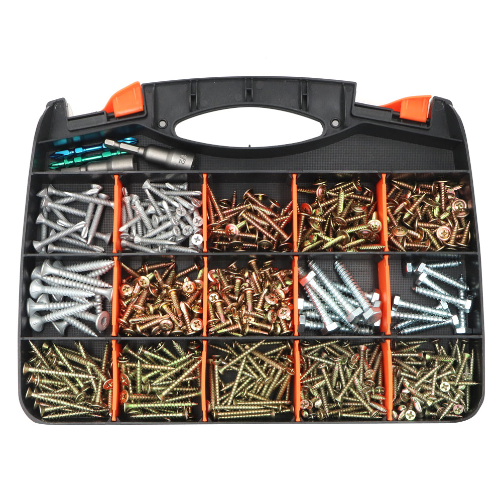 Akord Screws Assortment Kit 10 Types Popular Screws in 30 Size– Maxrite