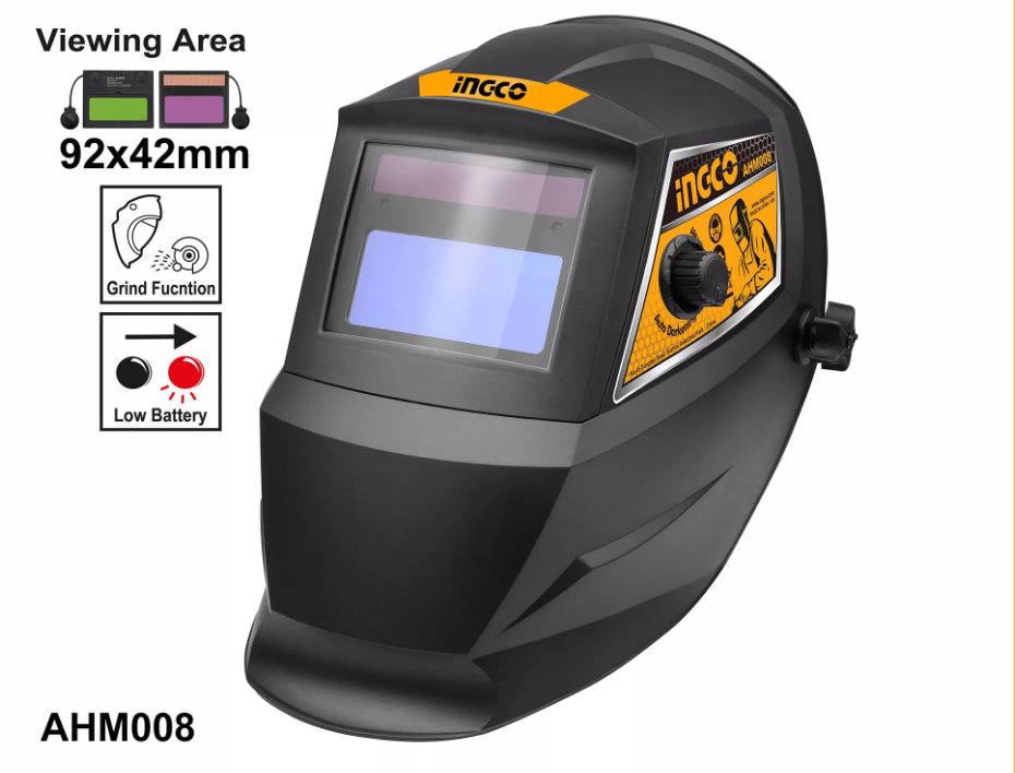 INGCO AHM008 Auto Darkening Welding Helmet Handyman– Maxrite