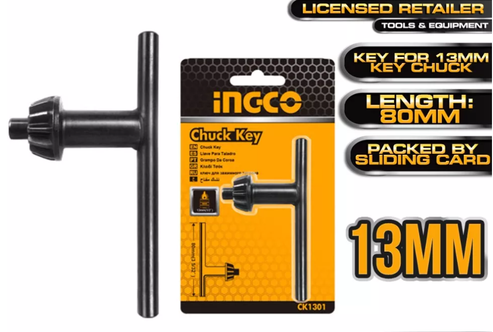 INGCO Chuck Key CK1301-13mm CK1601-16mm– Maxrite
