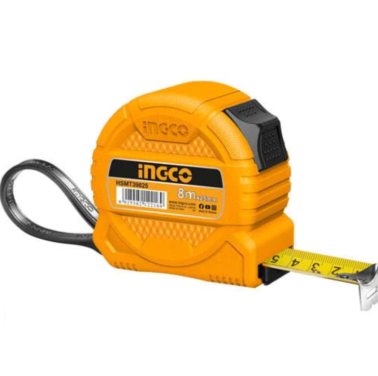 INGCO HSMT39825-1 Steel Tape Measure 8Mx25MM– Maxrite
