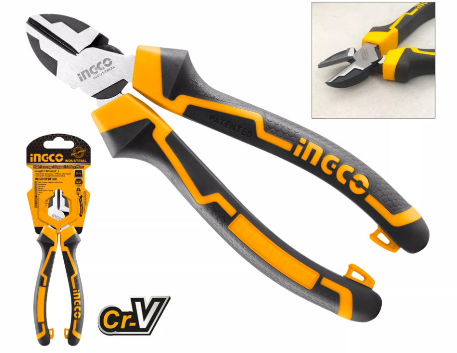 INGCO HHLDCP28160 High Leverage Side Cut Pliers 160mm– Maxrite