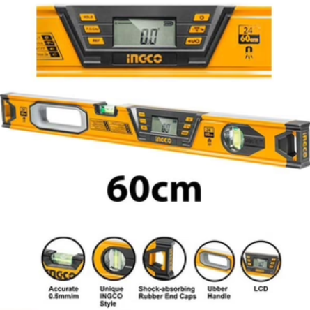INGCO HSL08060D Level Box Rubber Grip Digital 600mm– Maxrite