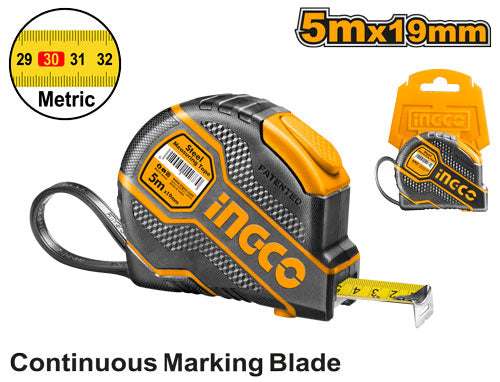 INGCO HSMT08052.1 Tape Measure Steel 5Mx19mm– Maxrite