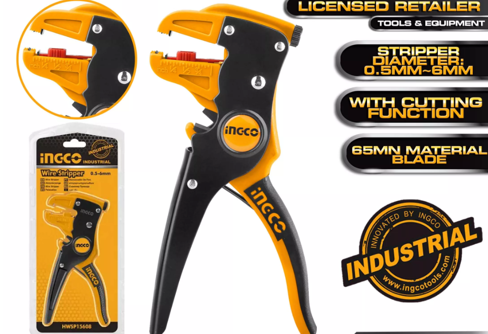 INGCO HWSP15608 Wire Stripper 0.5-6mm– Maxrite