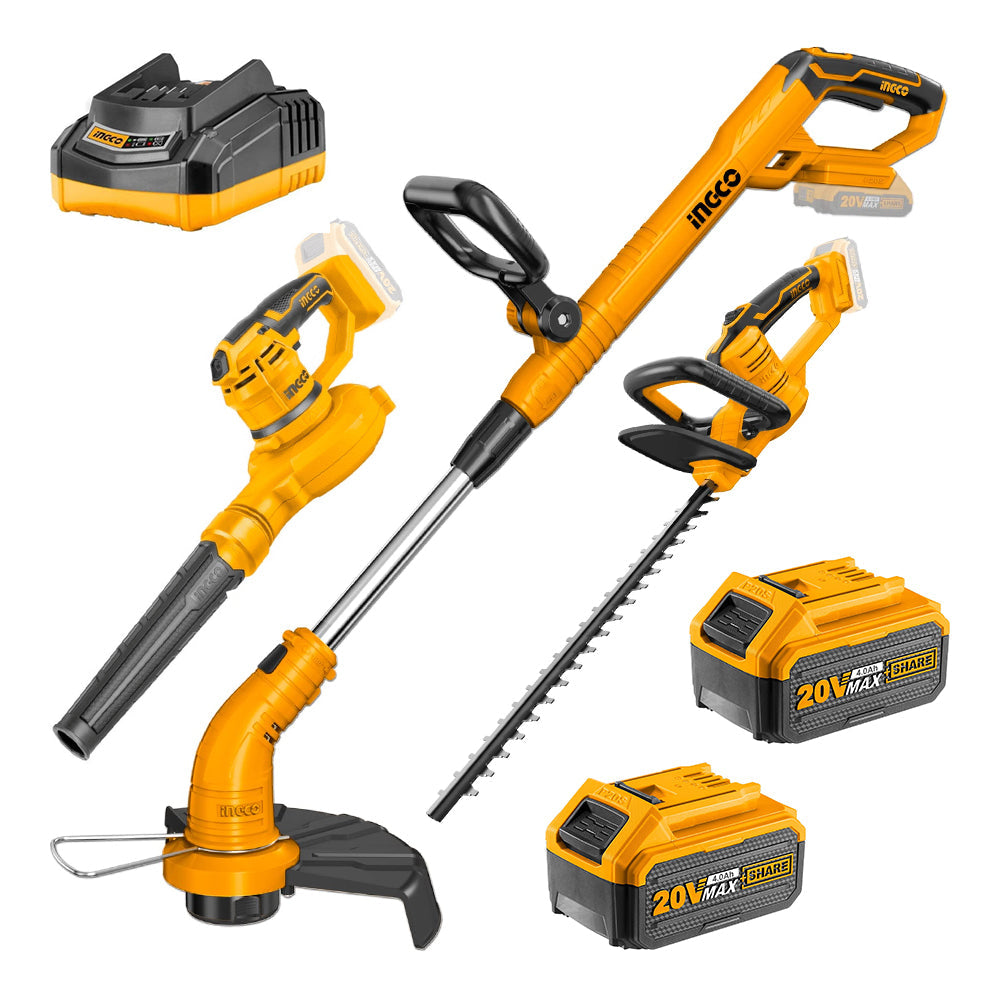 INGCO 20V Cordless 3 Piece 2 x 4.0Ah Combo Kit INGCOSET-10– Maxrite