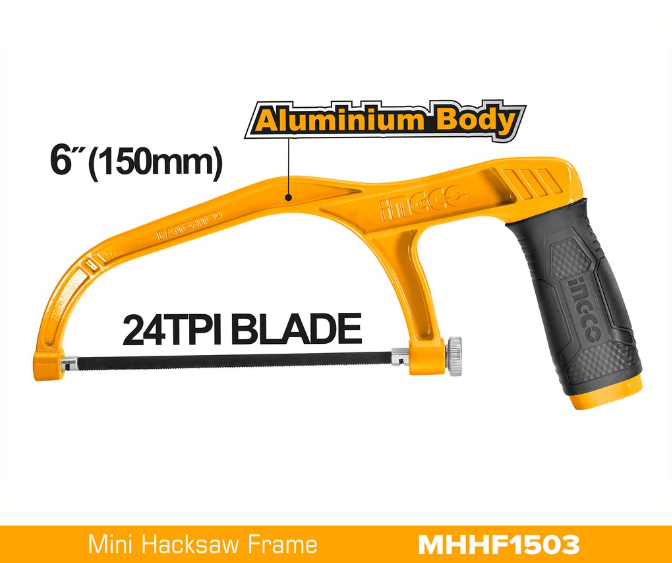 INGCO MHHF1503 Mini Hacksaw 150Mm– Maxrite